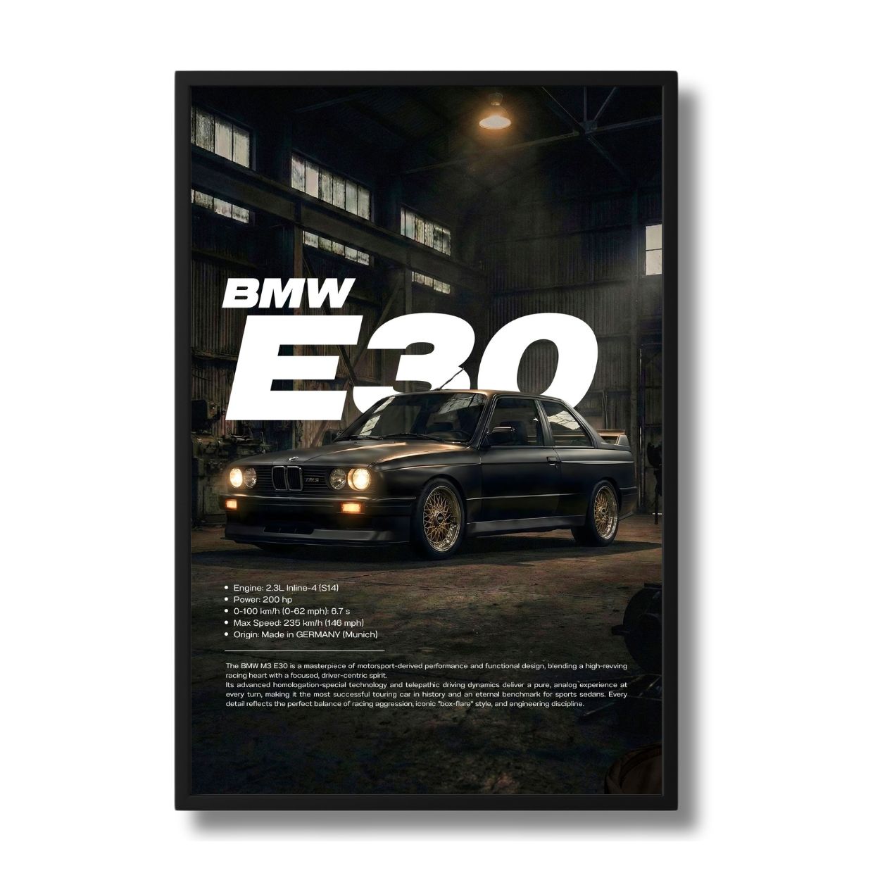 BMW - M3 E30 – WallPoster